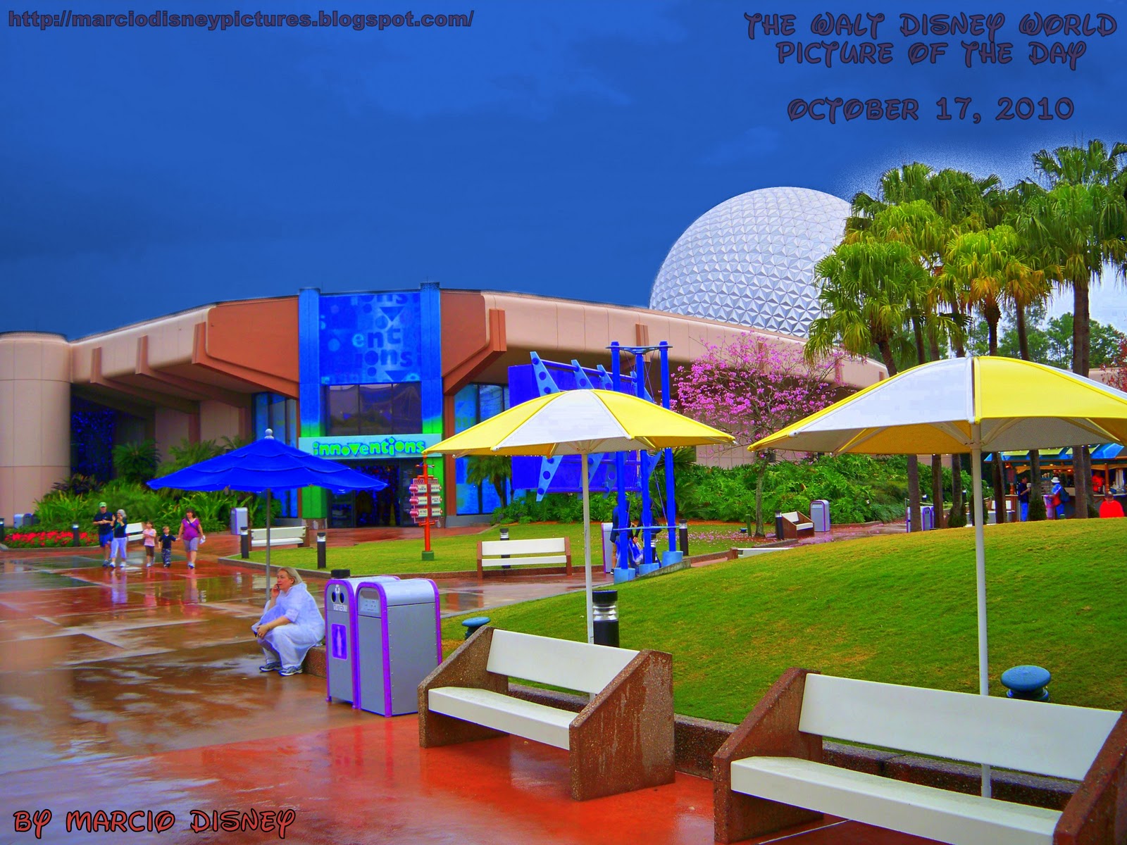 The Walt Disney World Picture of the Day: Rainy Epcot