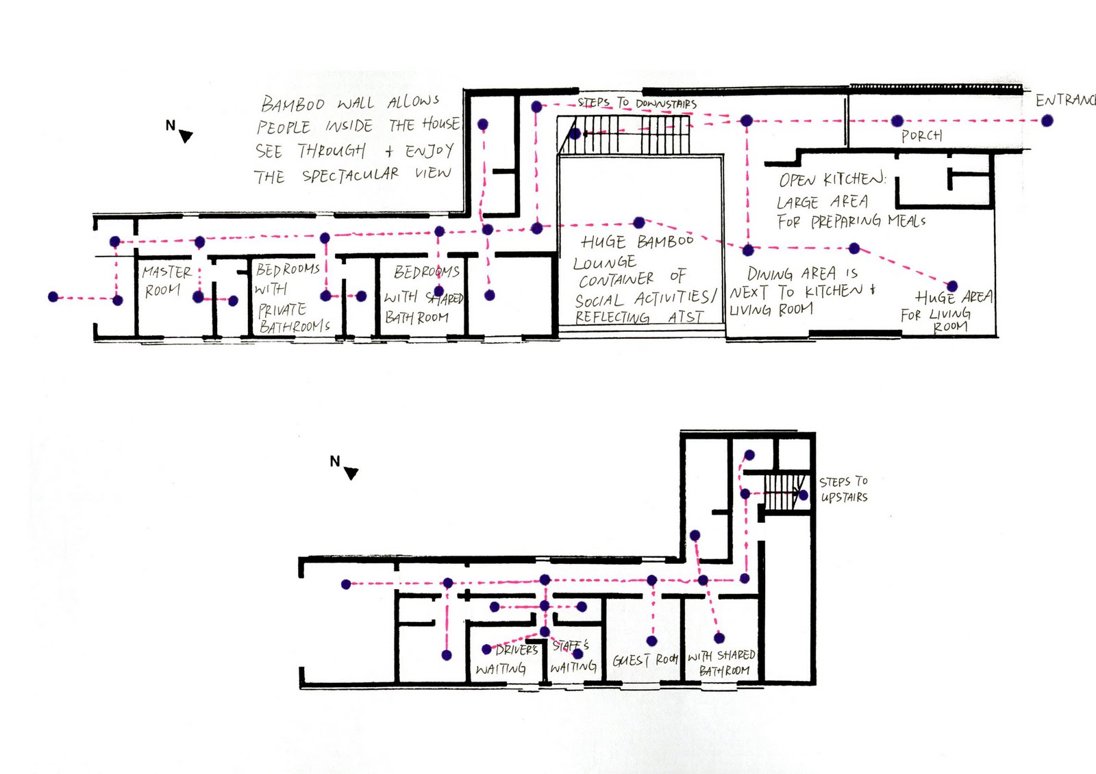 Architectural Apprenticeship: Part B: Bamboo Wall House Analysis - Diagram