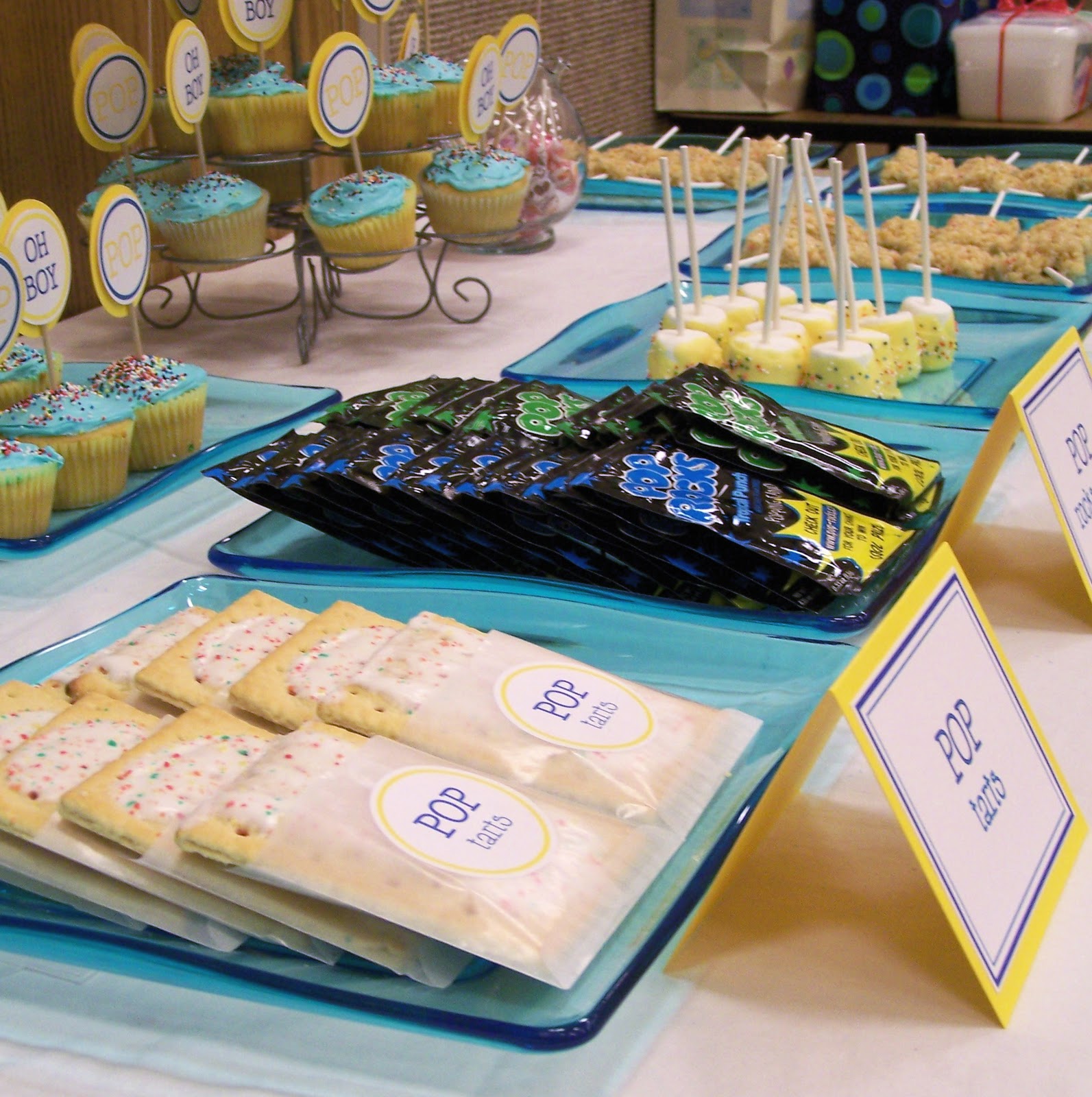*Party Accessories*: POP themed baby shower