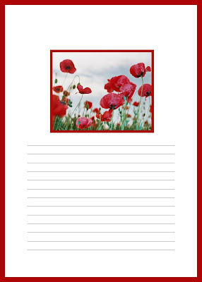 Debbie's Resource Cupboard: Remembrance writing frames