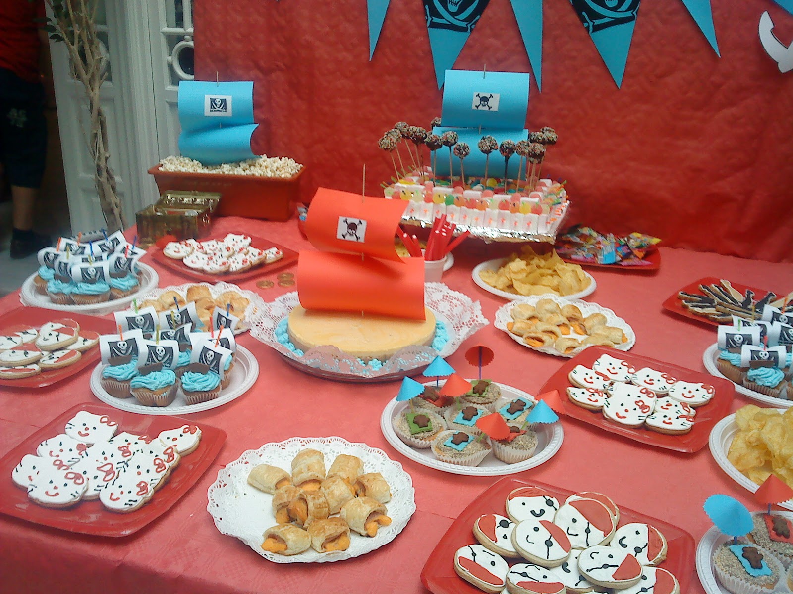 chocolate y burbujas: fiesta cumpleaños piratas