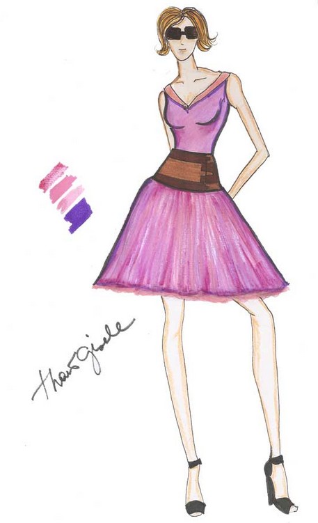 The Fashion Way: Croqui: Short Dress/ Vestido Curto