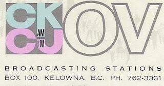 Mike Cleaver's Radio History: My First Radio Station, CKOV, Kelowna, BC
