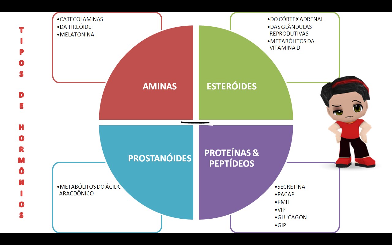 Fisiologiabyprofessor3f: Tipos de hormônios