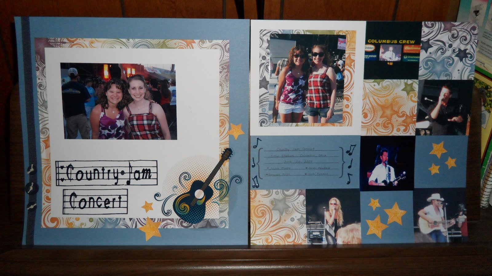 Scrapbook with Kira: You Rock Concert Layout