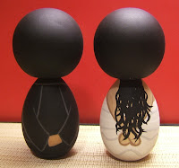 SHOSHO Designs: Custom Bride and Groom Kokeshi Couples
