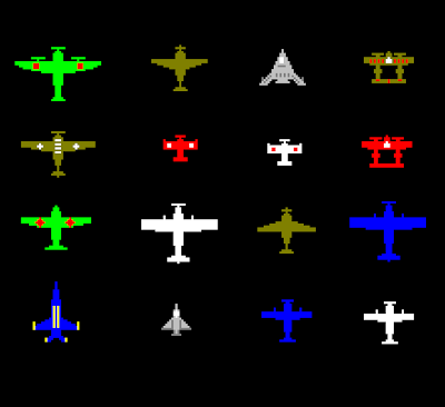 8-Bit City: Pixel Art: WWII Airplanes