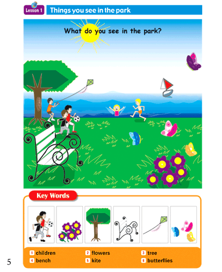 Junior English: Lesson 1: Things You See in the Park