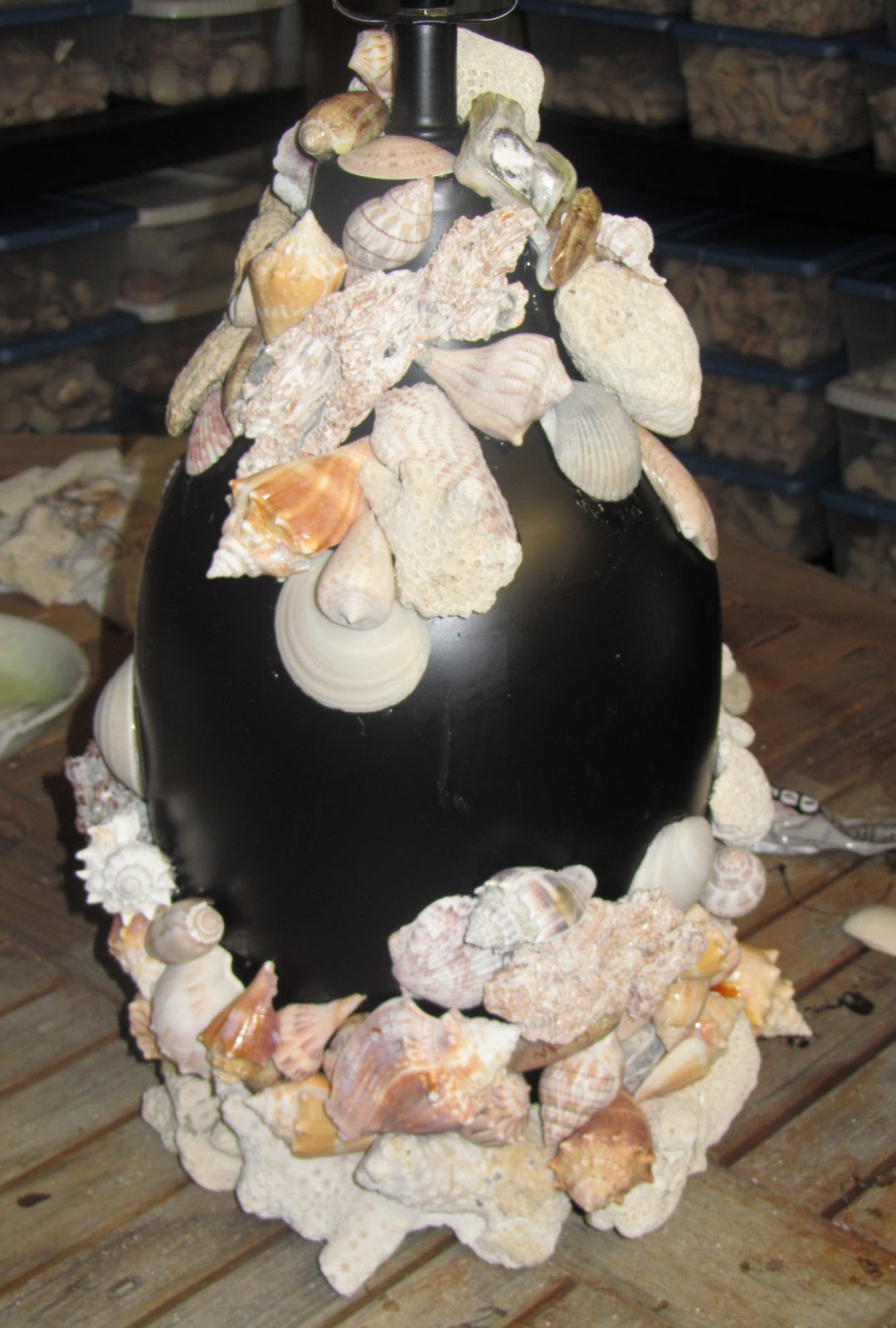 Connecting Pieces: Shell Lamp-Craft project