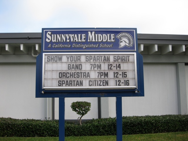 Sunnyvale Middle School versus Cell Phone Towers: Photographs of CPT site