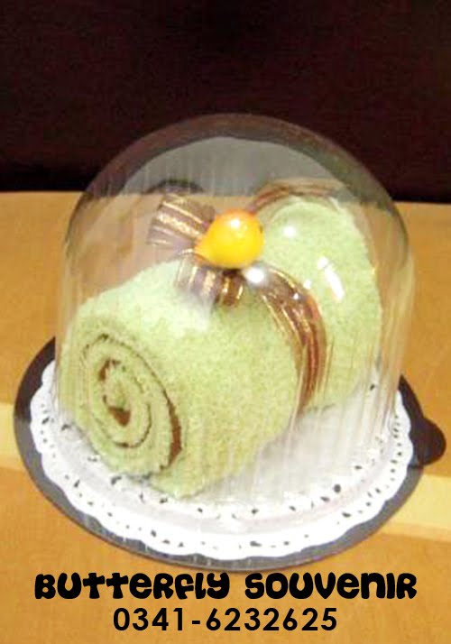 butterfly souvenir: towel cake - mini roll cake 1