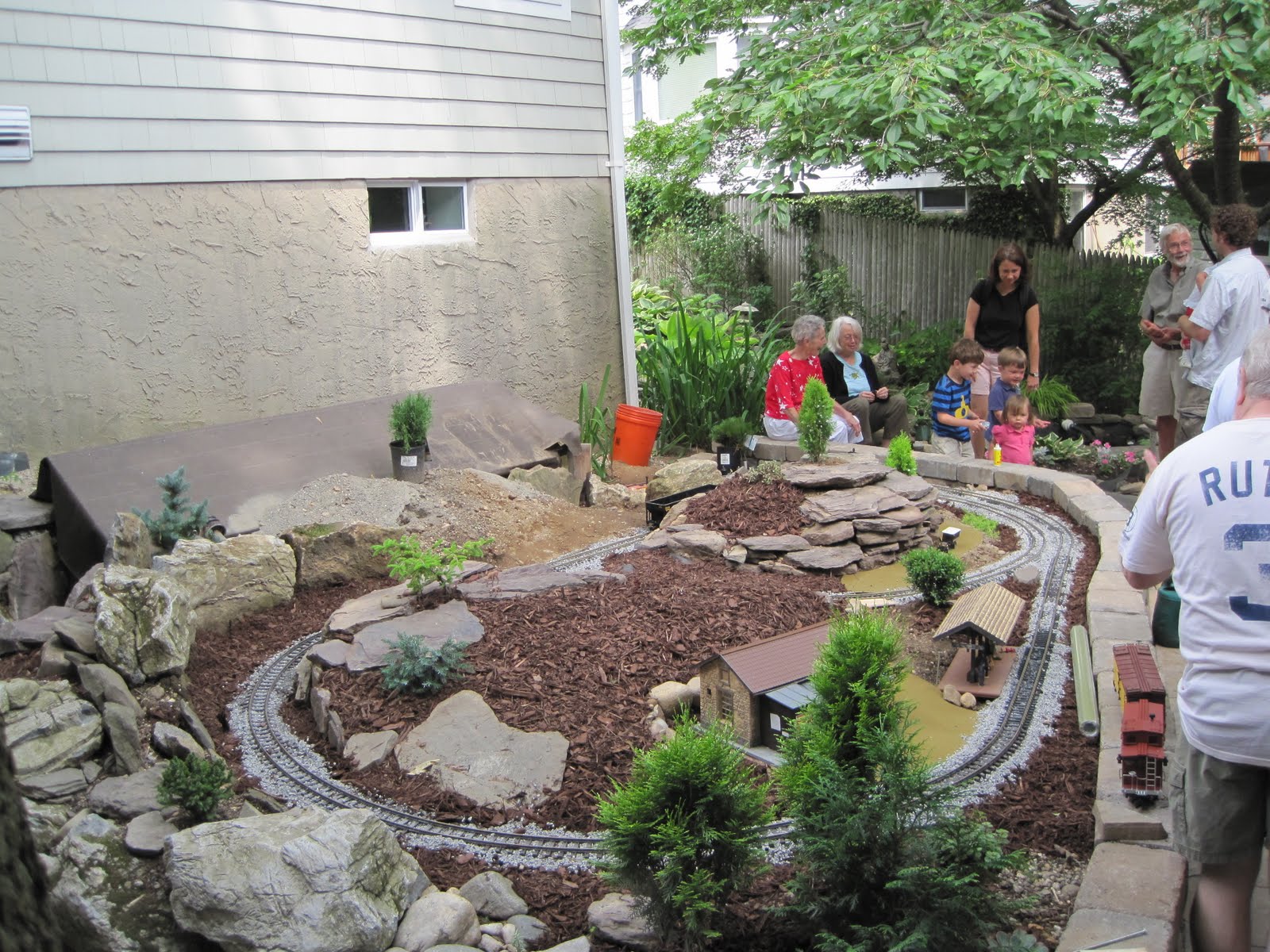 Gardening and Gardens: Trains, Gardens and Hostas