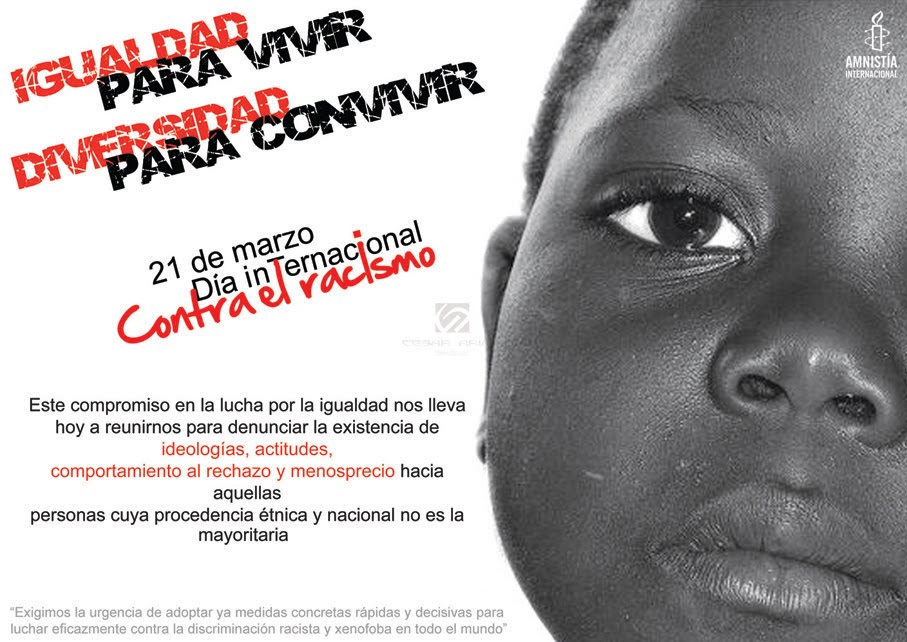 PORTAFOLIO: Afiche contra el racismo.