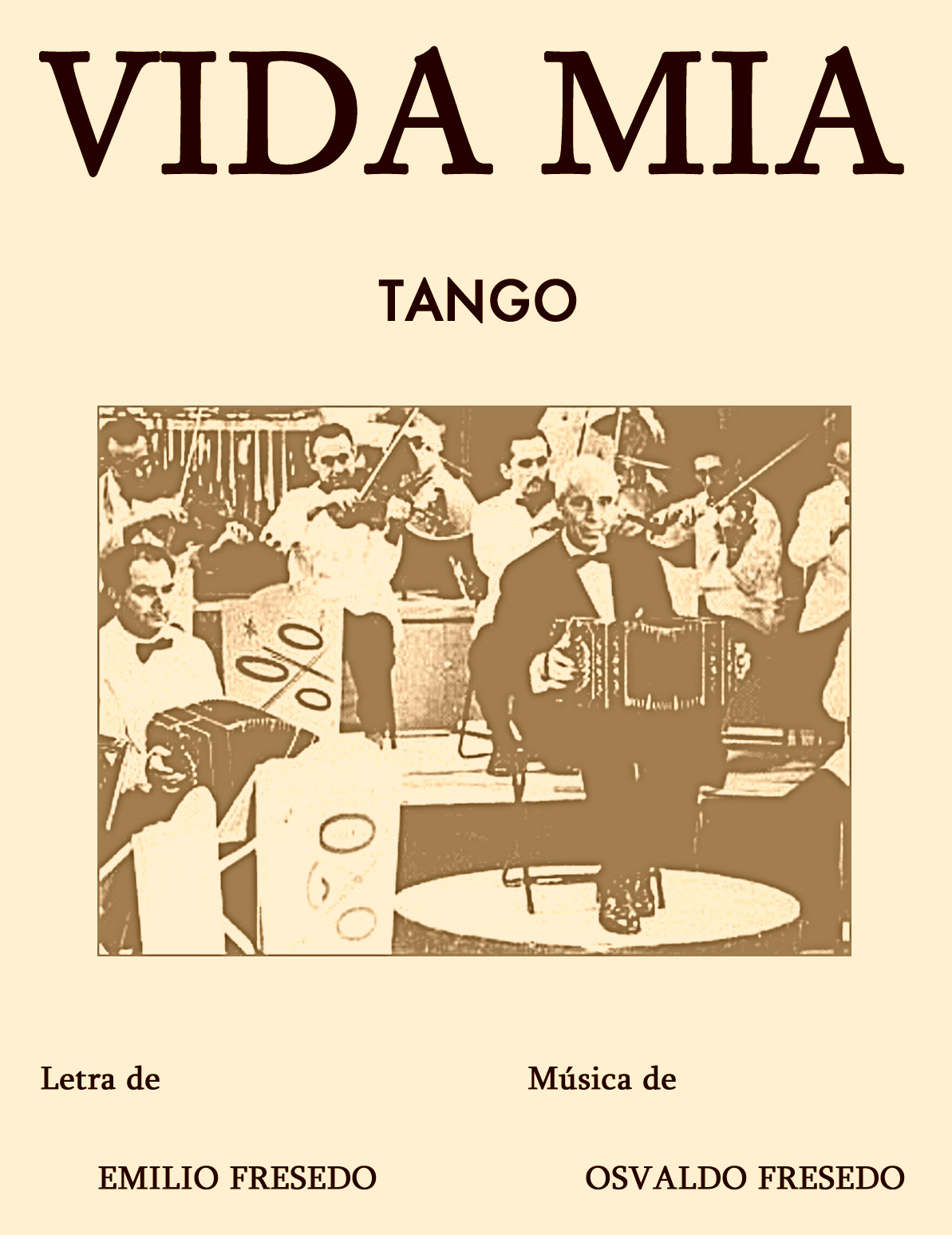 Partituras de Tango: Vida mía