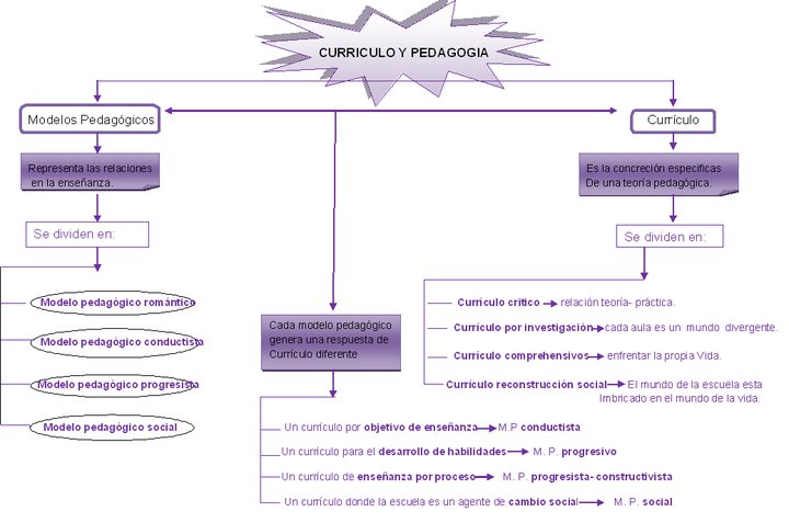 COSECHANDO FUTUROS: MAPA CONCEPTUAL: CURRICULOS Y MODELOS PEDAGÓGICOS
