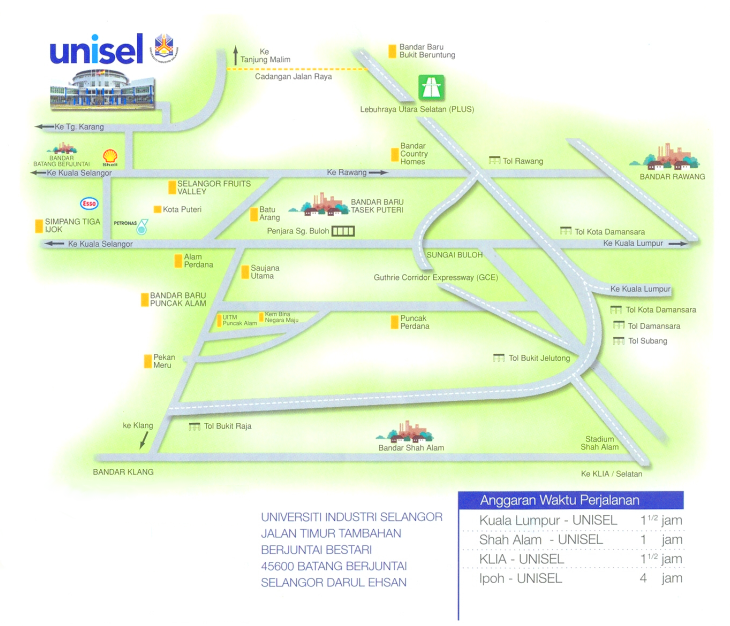 Klik pada gambar dan save image. Peta disediakan untuk pandu arah ...