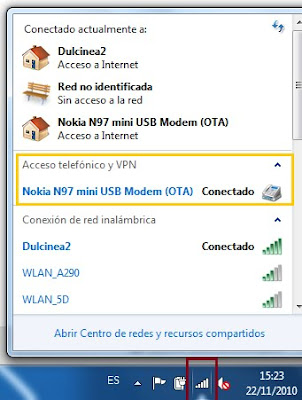 Vero4class: Configurar movil nokia como modem para dar internet a ordenador