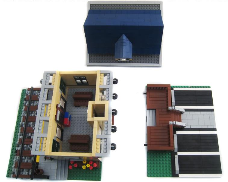 Lego Asia: Lego City Train Station & Train Signal box MOC