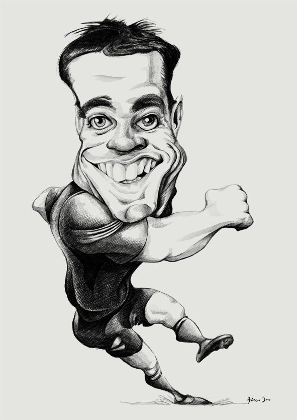 Rugby Caricatures: Dan Carter