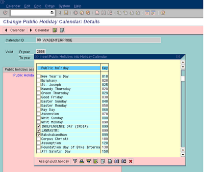 SAP Learning & Practical Solutions: Creating Factory Calender for ...