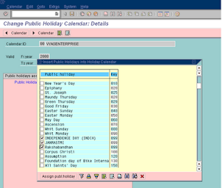 SAP Learning & Practical Solutions: Creating Factory Calender for ...