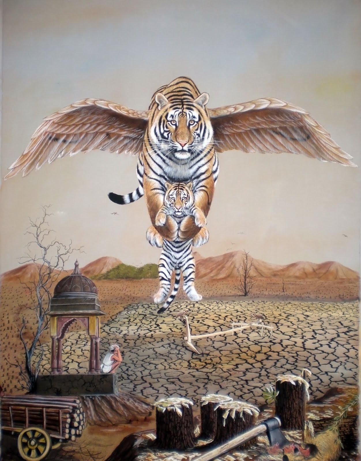 Tigers Art Paintigs of Ranthambhore National Park - Tiger Art Point ...