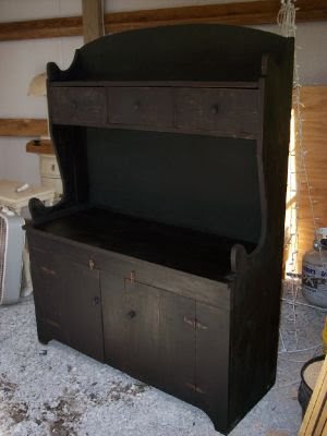 Backwoods Country Primitives Furniture & Goods: Step-back Hutch (item 5 ...