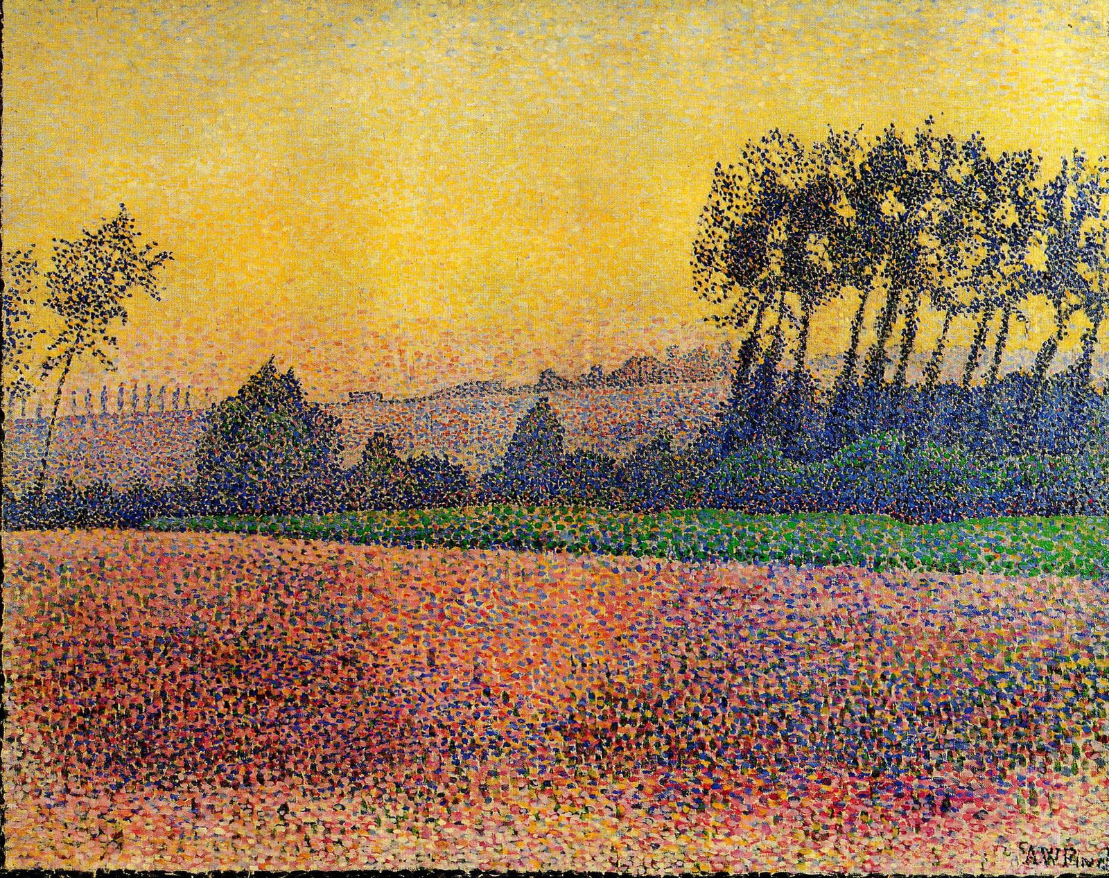 Art and Opinion — Sunset Landscape 1892 Alfred William Finch