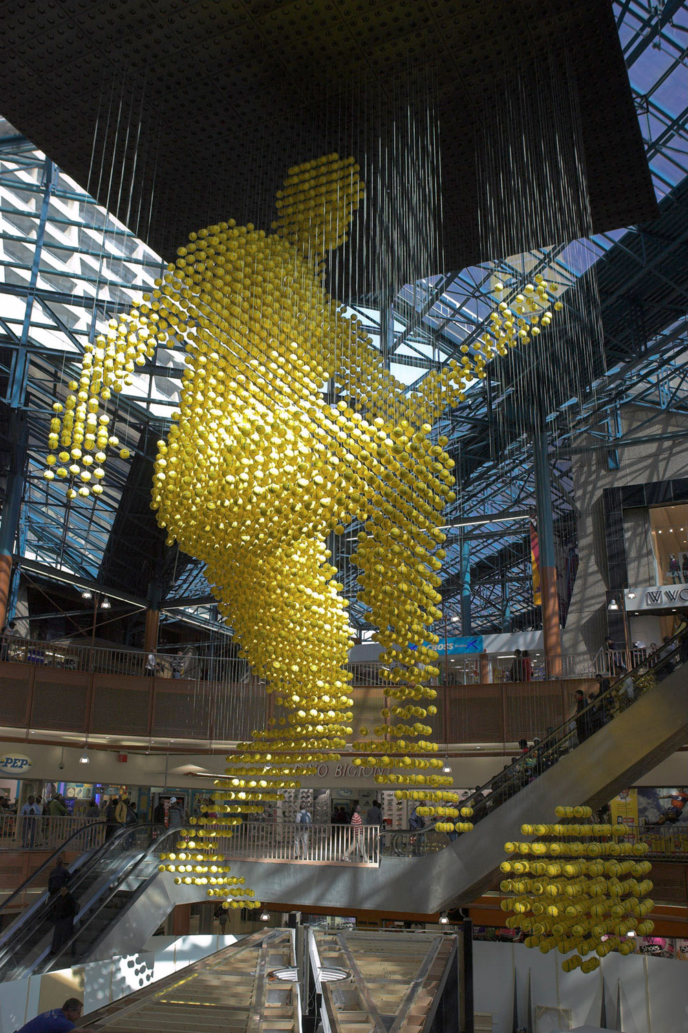 If It's Hip, It's Here (Archives): Nike 'Ballman' Made of 3000 Soccer ...
