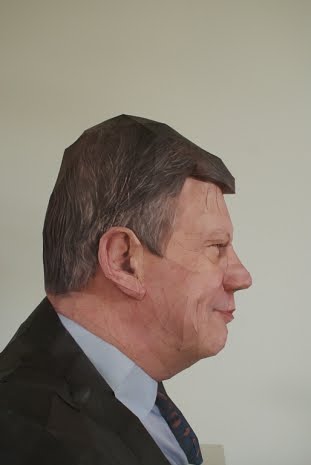 If It's Hip, It's Here (Archives): 3D Sculpted Paper Heads By Bert Simons