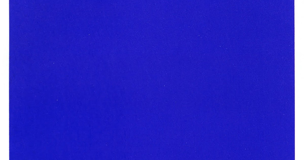 Three is Enough: Yves Klein's 'IKB 191' (1962)