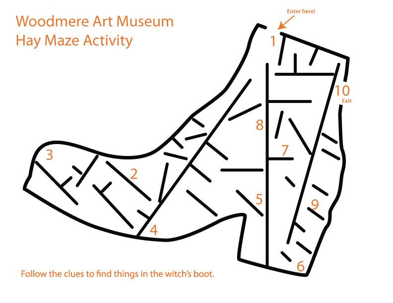 WoodmereArtMuseum: HAY MAZE!!