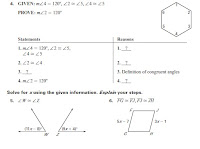 Geometry: 2.6 Prove Statements about Segments and Angles