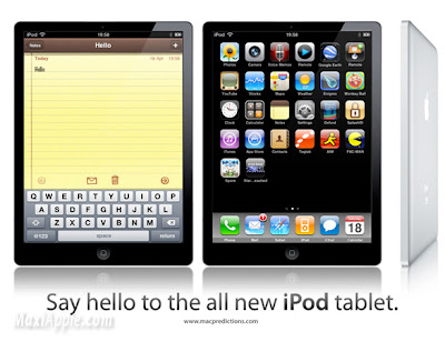 iPod Tablet : Un iPod NetBook (Mockup) - MaxiApple