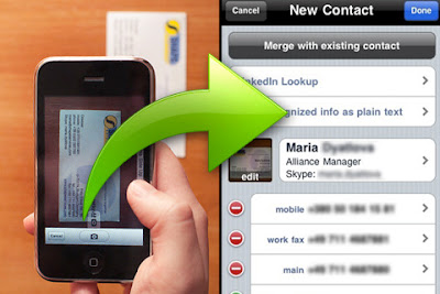 Business Card Reader iPhone : Scanner de Cartes de Visite - MaxiApple