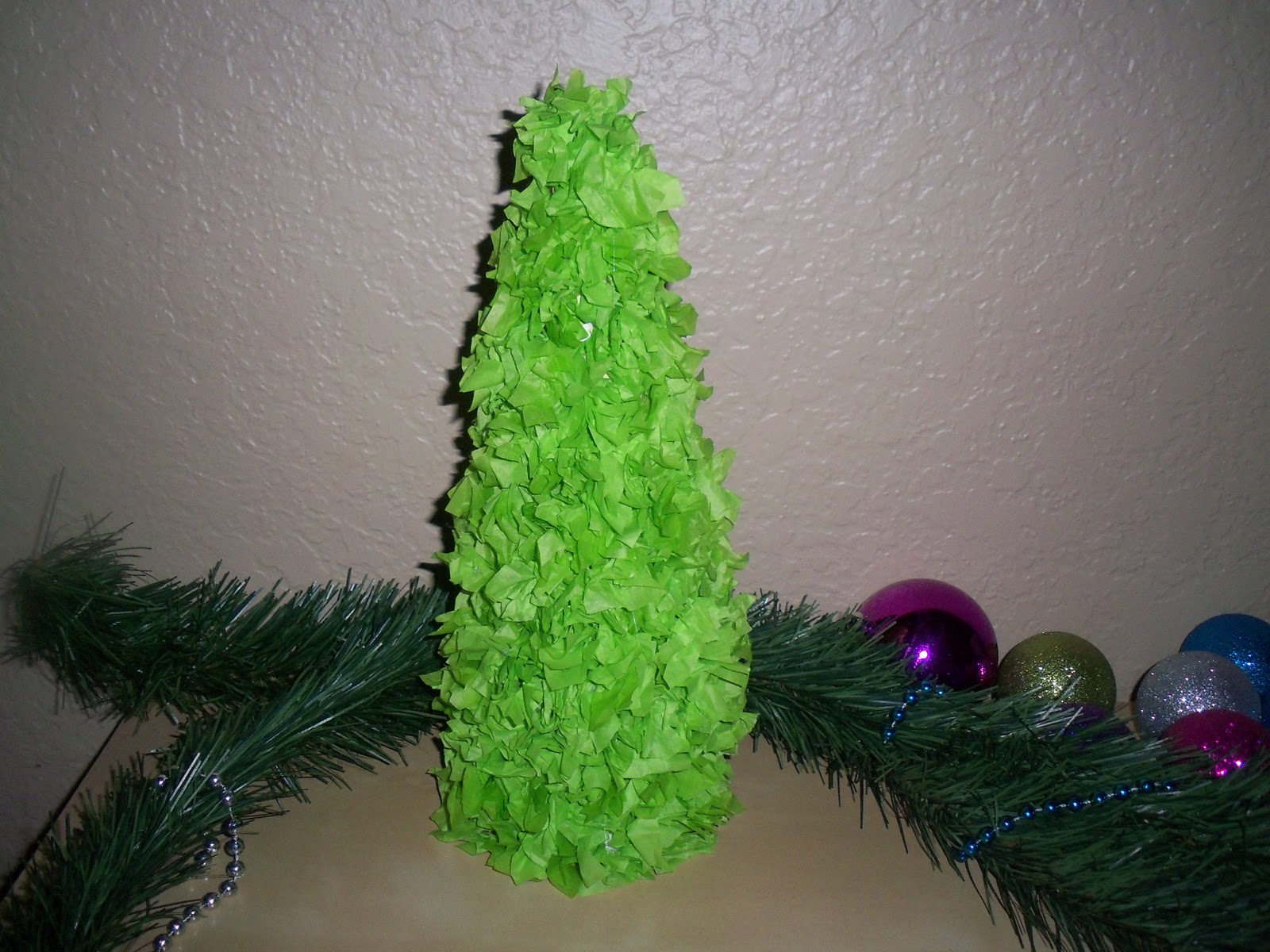 A Little Fun With Me and Lu: Tissue Paper Tree