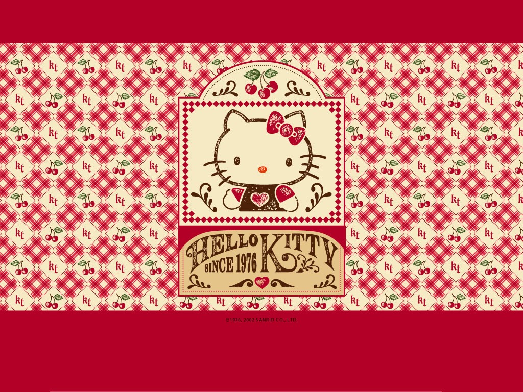 Mimmy and Hello Kitty: Wallpaper Hello Kitty Cherry