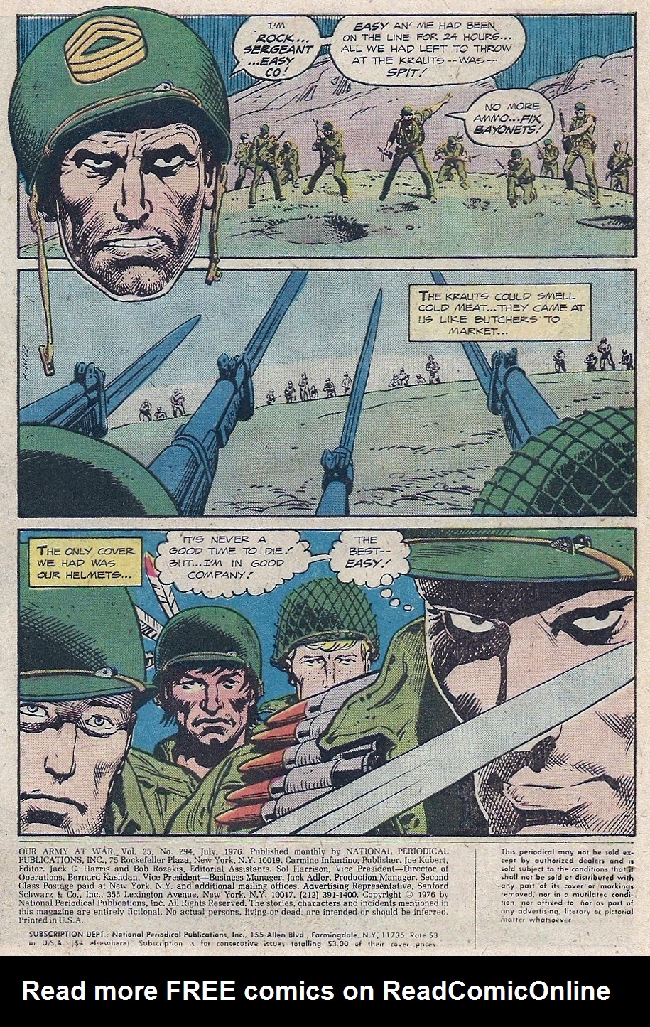 Read online Our Army at War (1952) comic - Issue #294