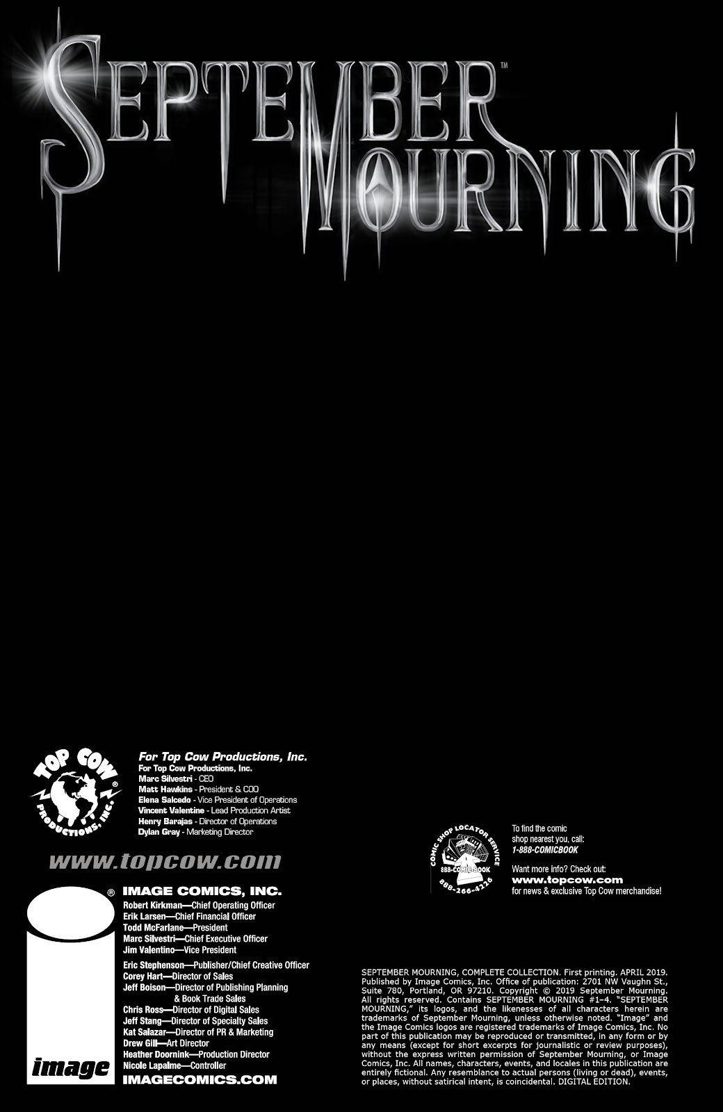 Read online September Mourning Volume 1 comic - Issue # TPB