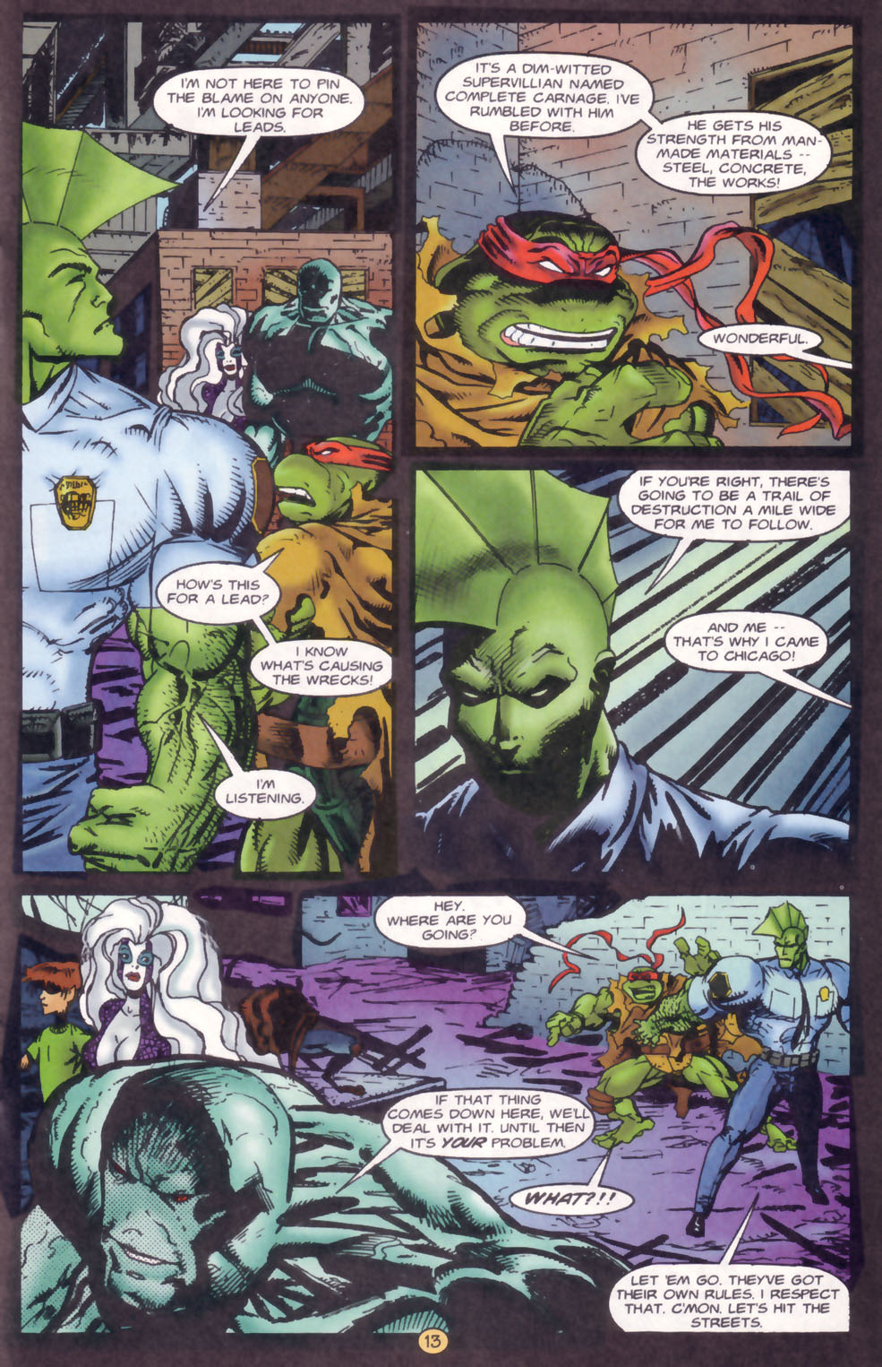Read online Teenage Mutant Ninja Turtles/Savage Dragon Crossover comic ...