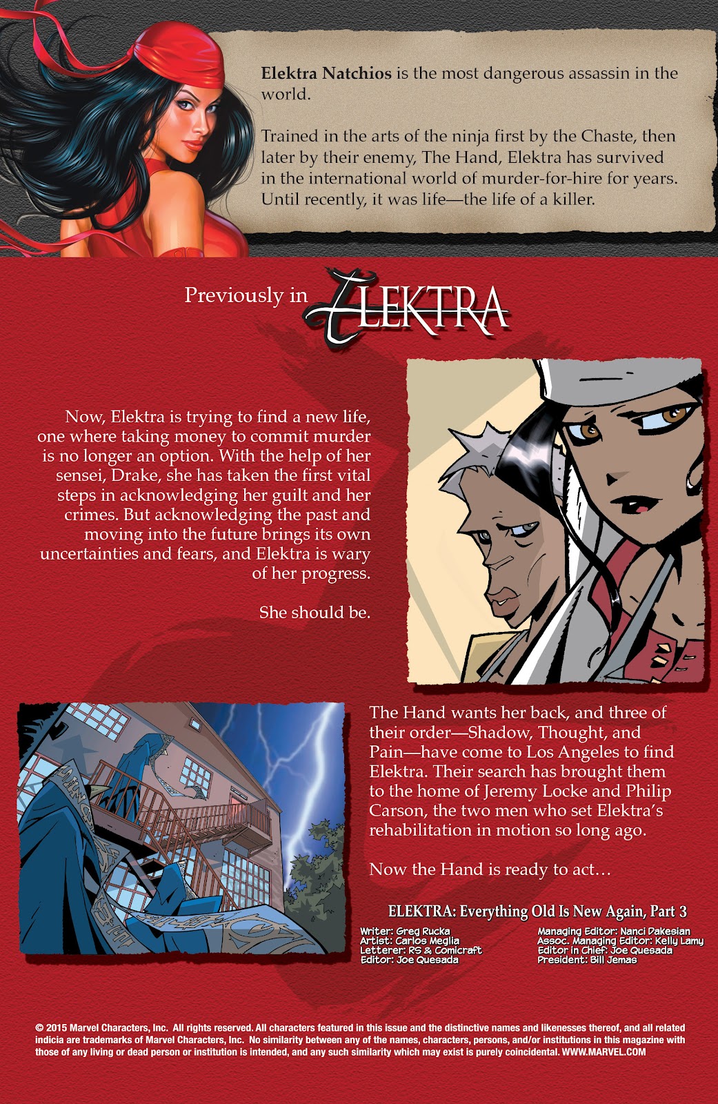 Read online Elektra (2001) comic - Issue # _TPB Elektra by Greg Rucka ...