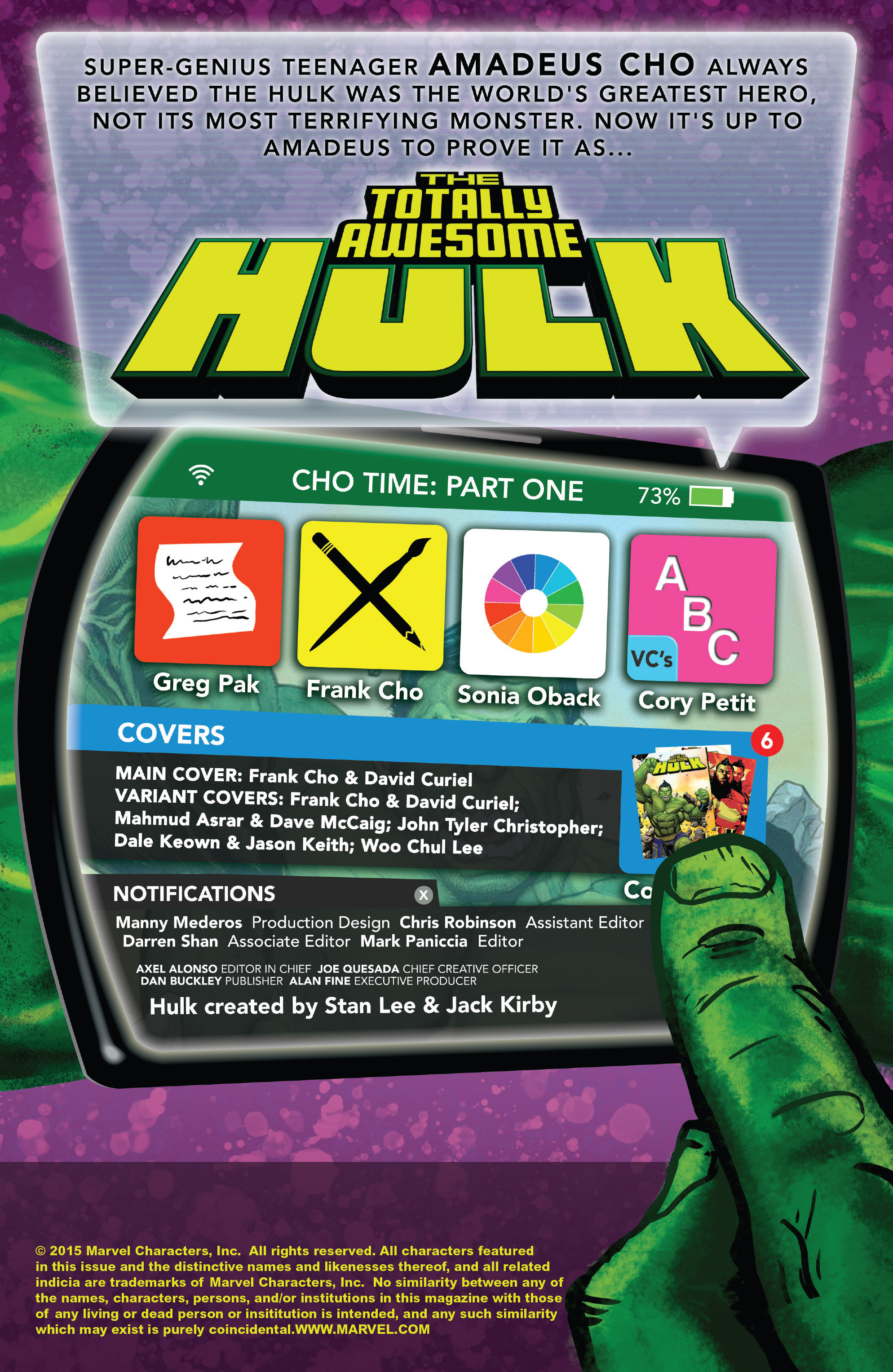 Read online Totally Awesome Hulk comic - Issue #1