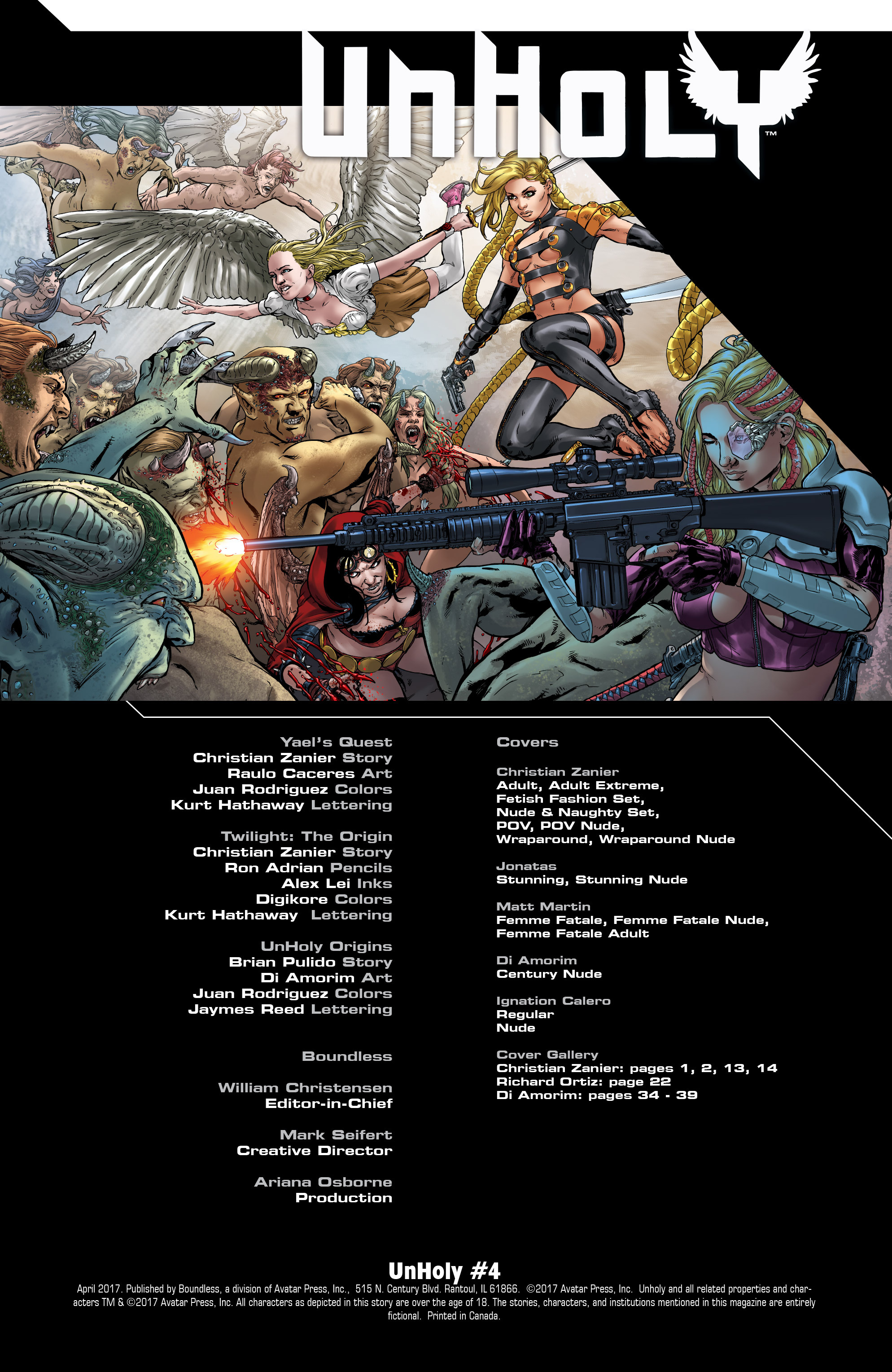 Read online UnHoly comic - Issue #4