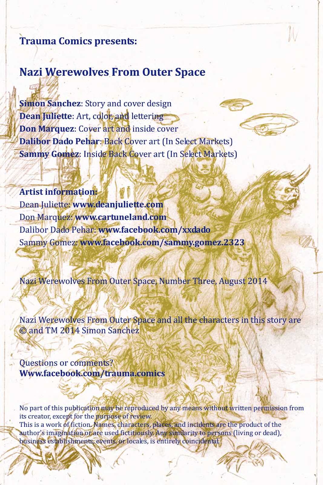 Read online Nazi Werewolves from Outer Space comic - Issue #3