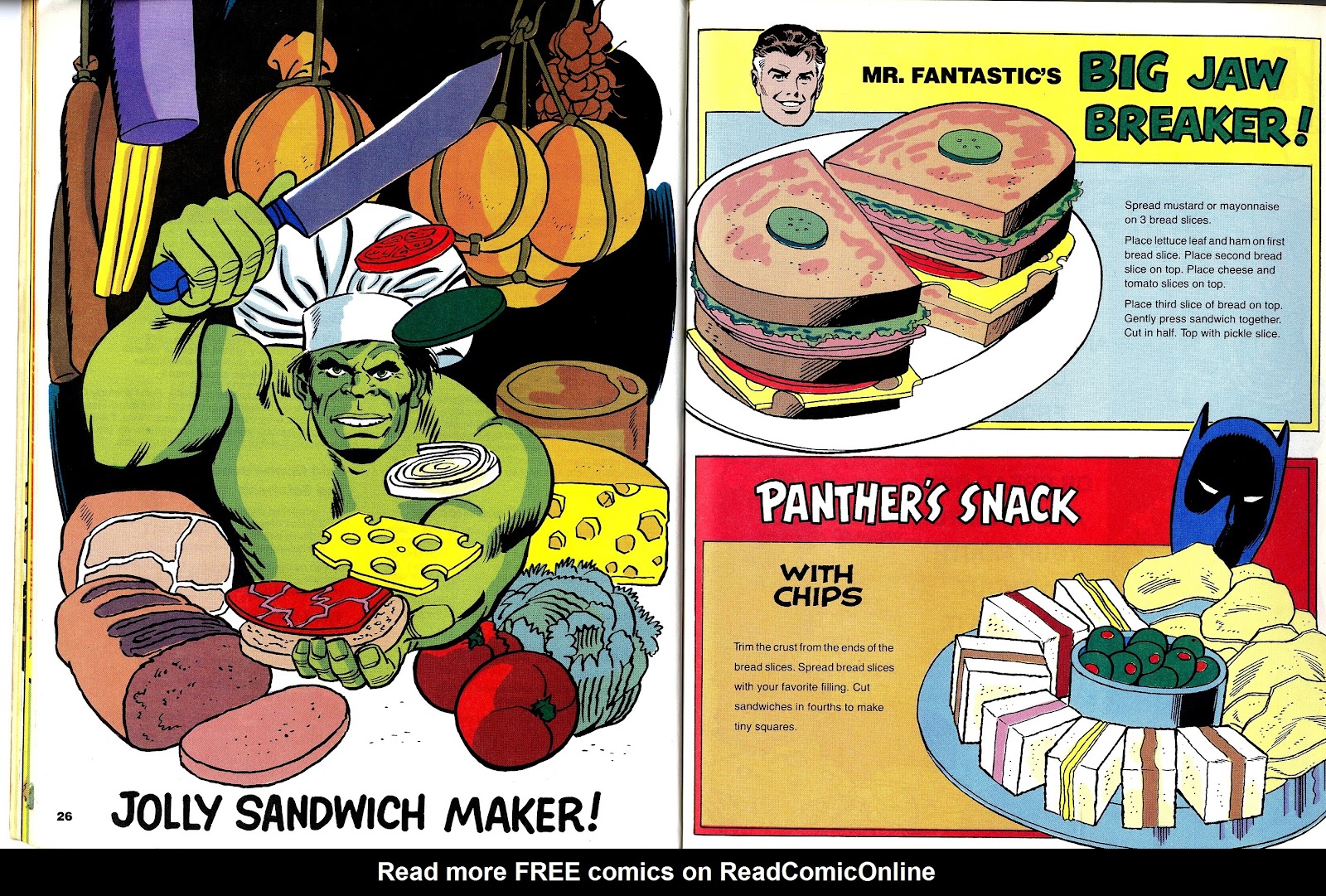 Read online The Mighty Marvel Superheroes' Cookbook comic - Issue # Full