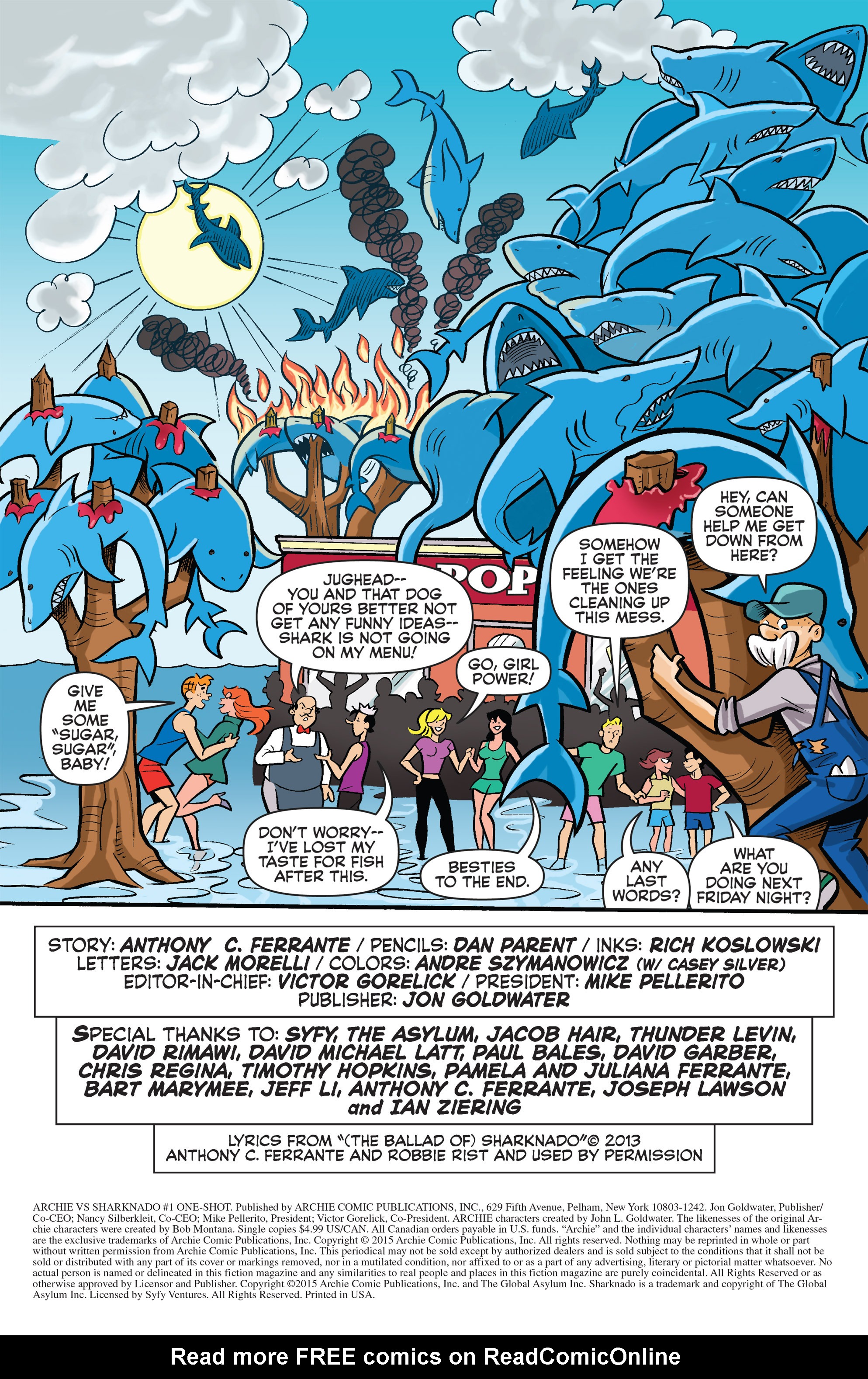 Read online Archie vs. Sharknado comic - Issue #Archie vs. Sharknado Full