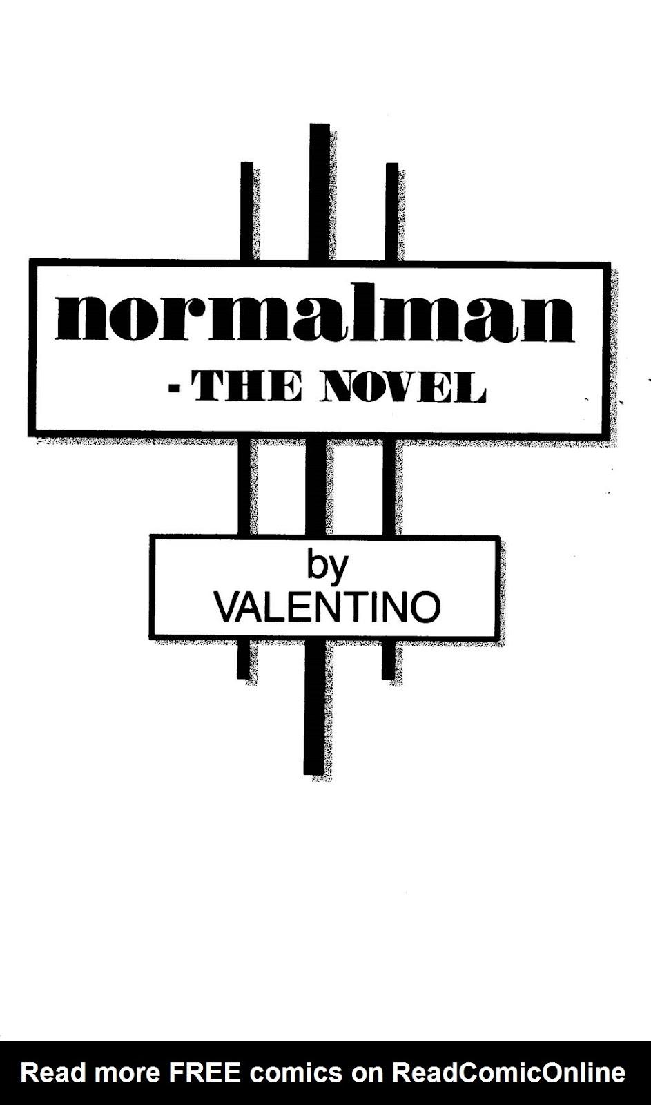 Read online Normalman - The Novel comic - Issue # TPB (Part 1)