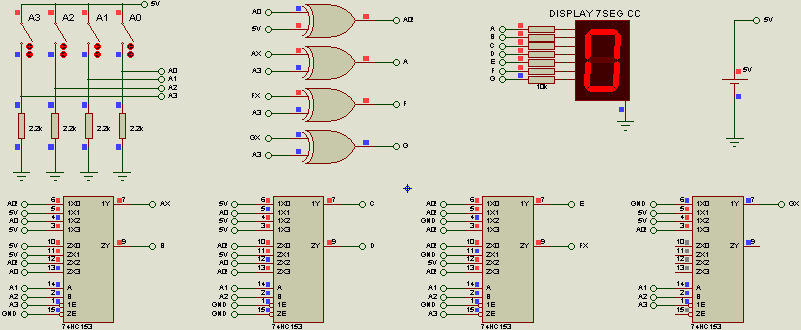 Decodificador bcd a 7 segmentos