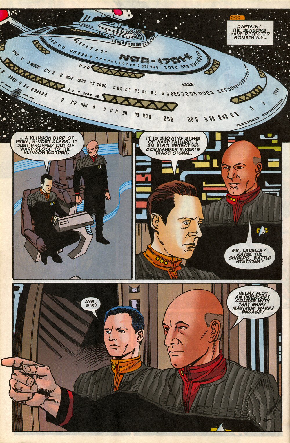 Read online Star Trek: The Next Generation - Riker comic - Issue # Full