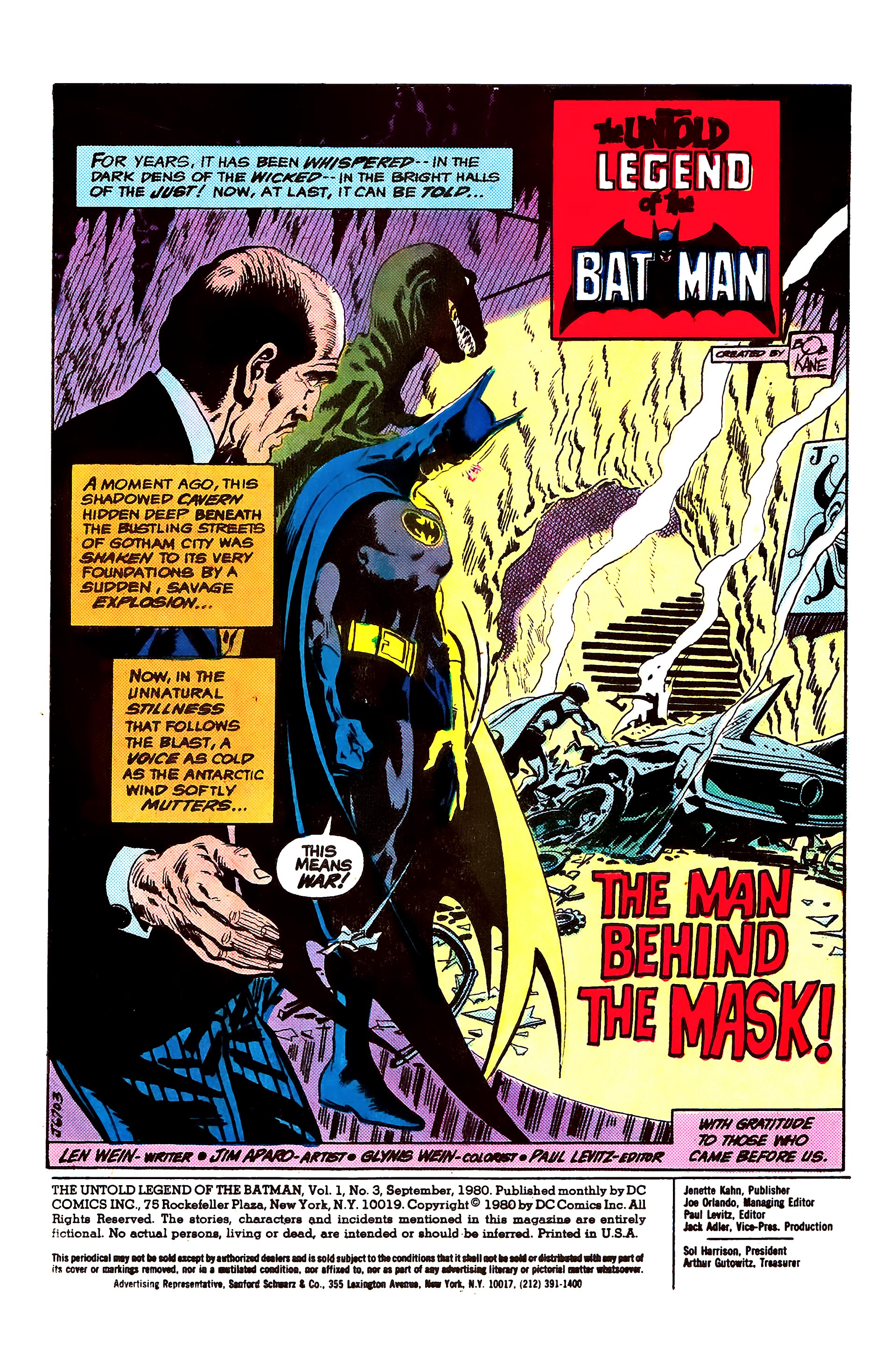 Read online Untold Legend of the Batman comic - Issue #3